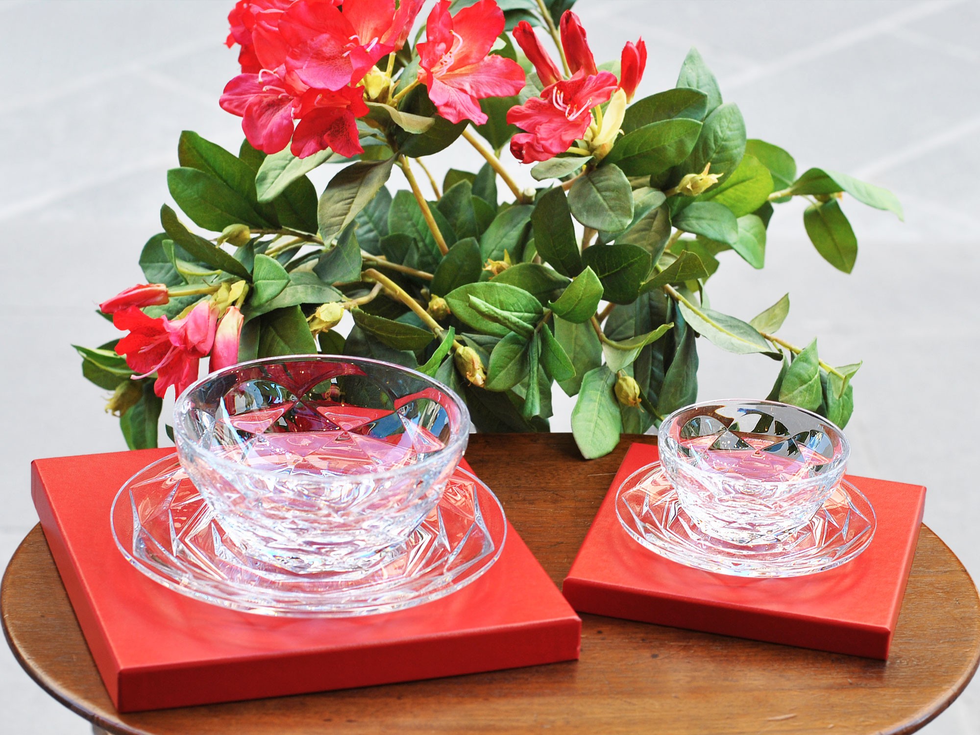 Coppetta e Piattino: Baccarat "Swing" Misura Piccola